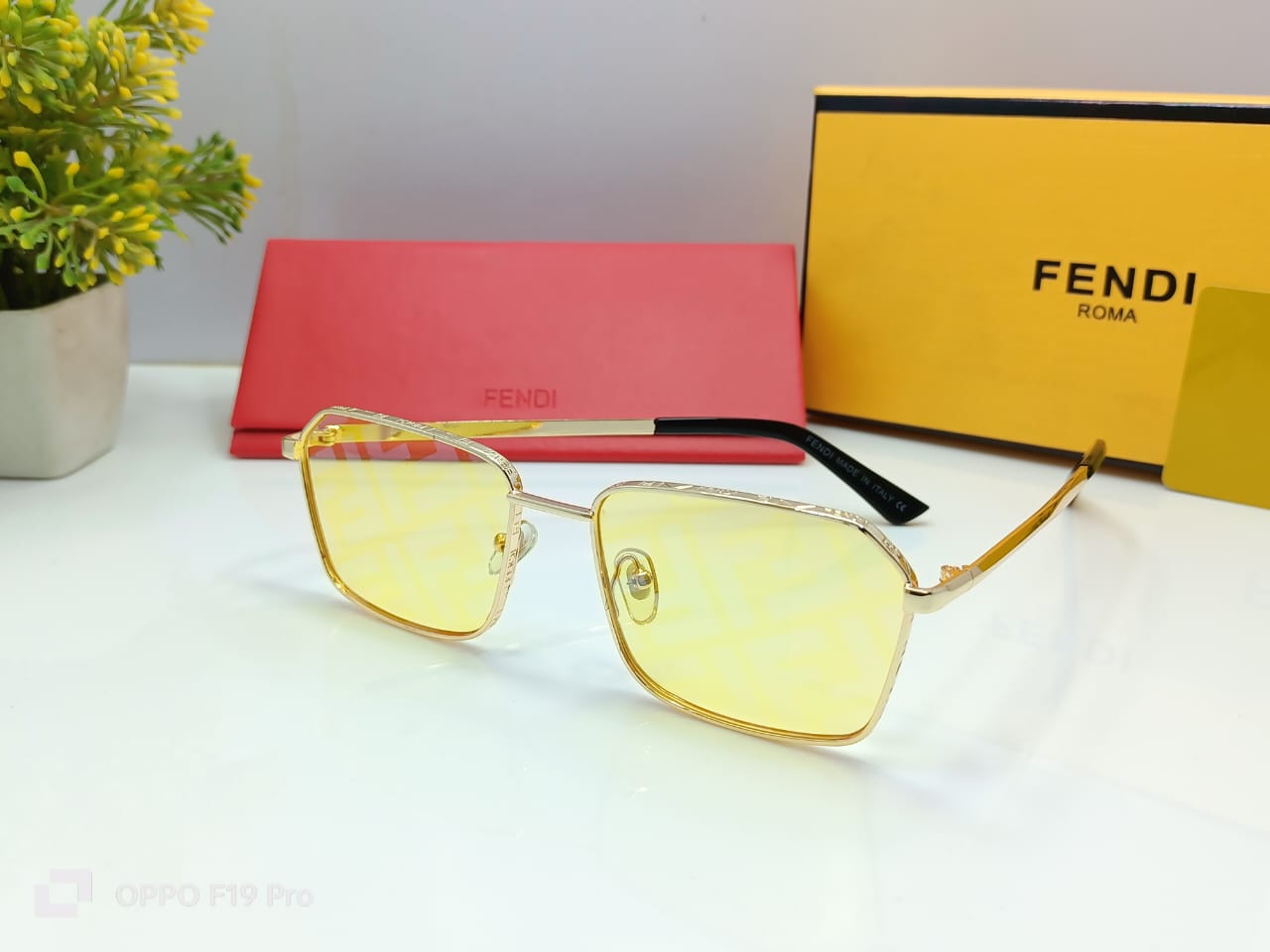 Rectangle Metal Yellow (Drive Lens) – Sightsleek